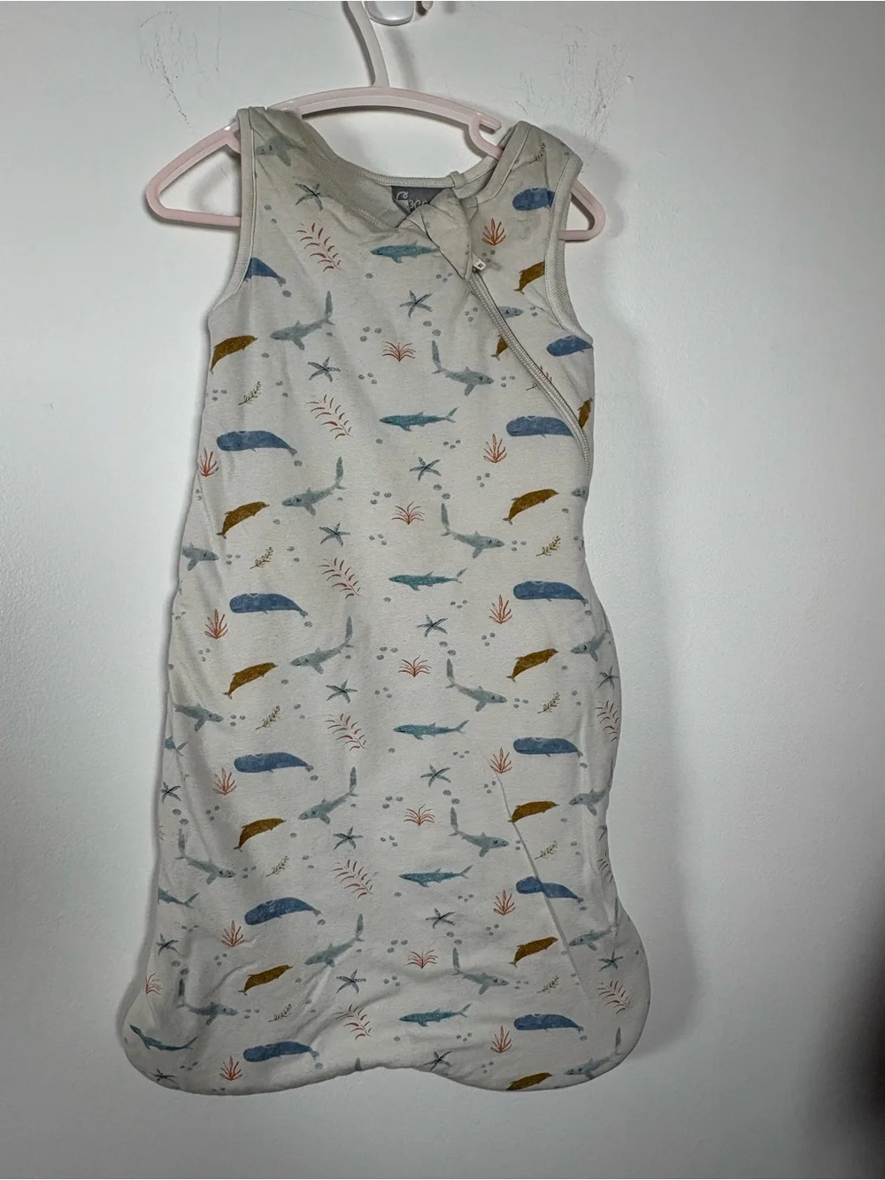 Coccoli | Other | Coccoli Cream Sleep Sack With Blue And Gold Sea ...